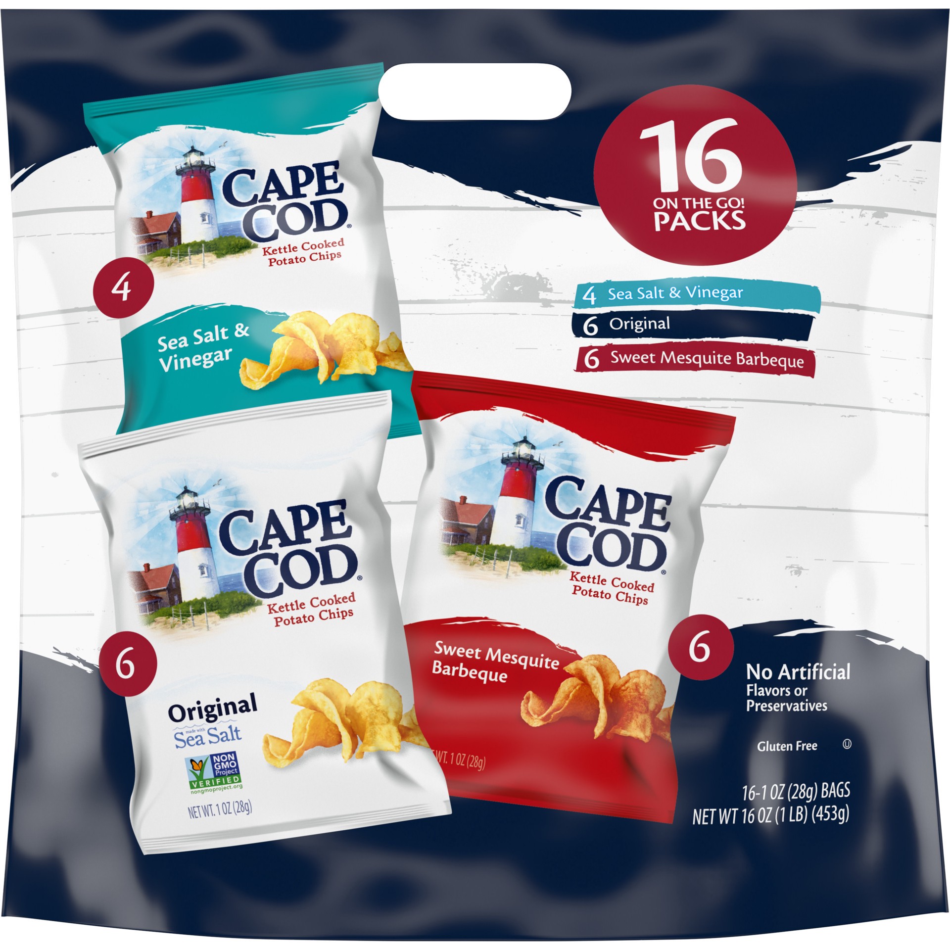 Cape Cod Potato Chips, Variety Pack, 16 Ct 16 oz | shipt
