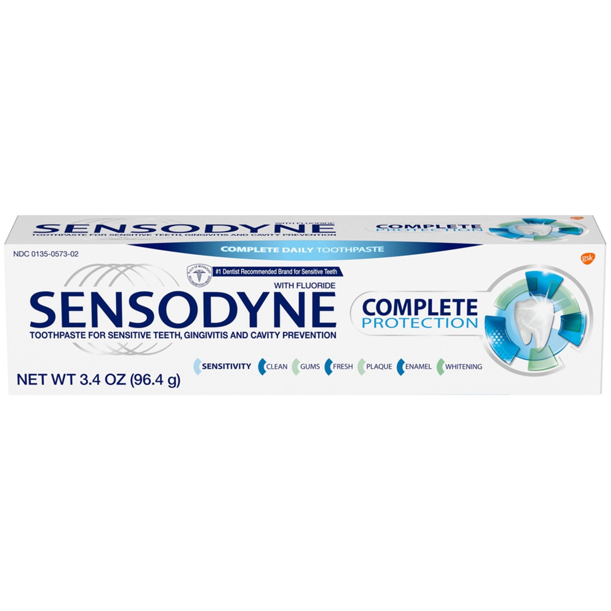 Sensodyne Complete Mint Toothpaste - 3.4oz 3.4 oz | Shipt