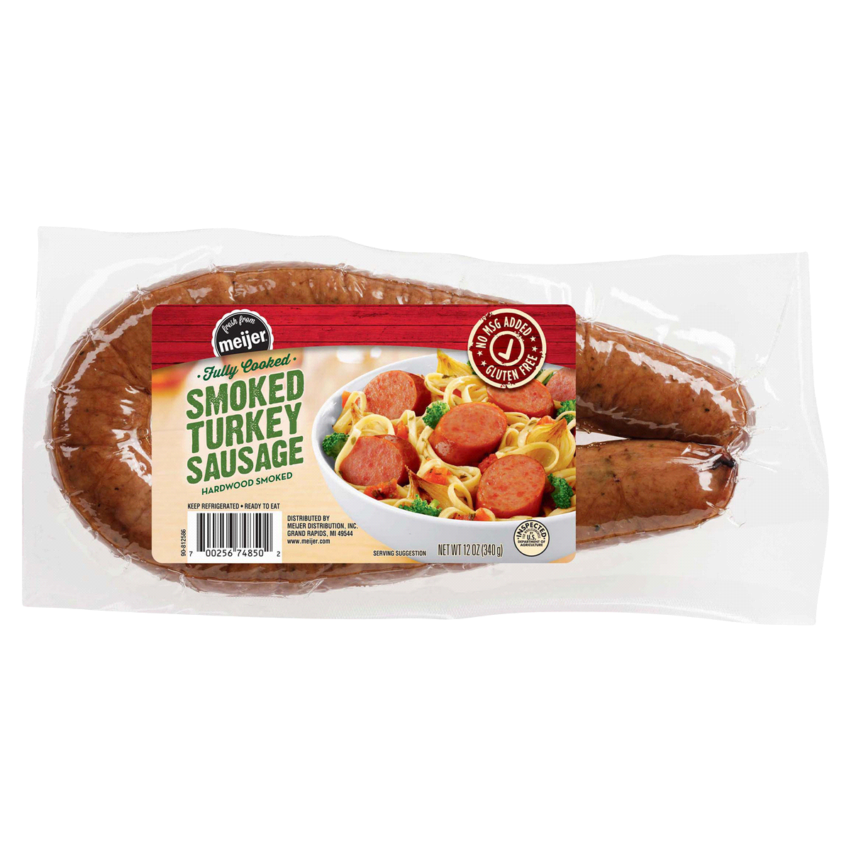 Meijer Fully Cooked Smoked Turkey Sausage 12 oz | Shipt