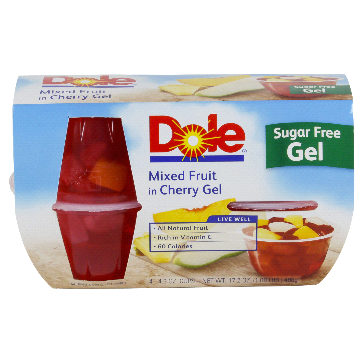 Dole Mixed Fruit in Cherry Gel 4 ct; 4.3 oz | Shipt