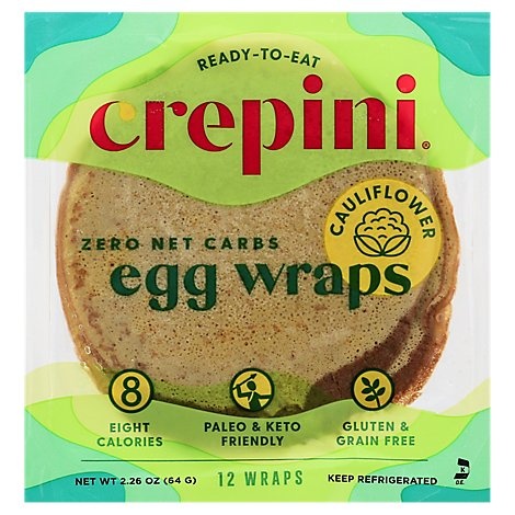 Crepini Egg Thins With Cauliflower 2.26 oz | Shipt