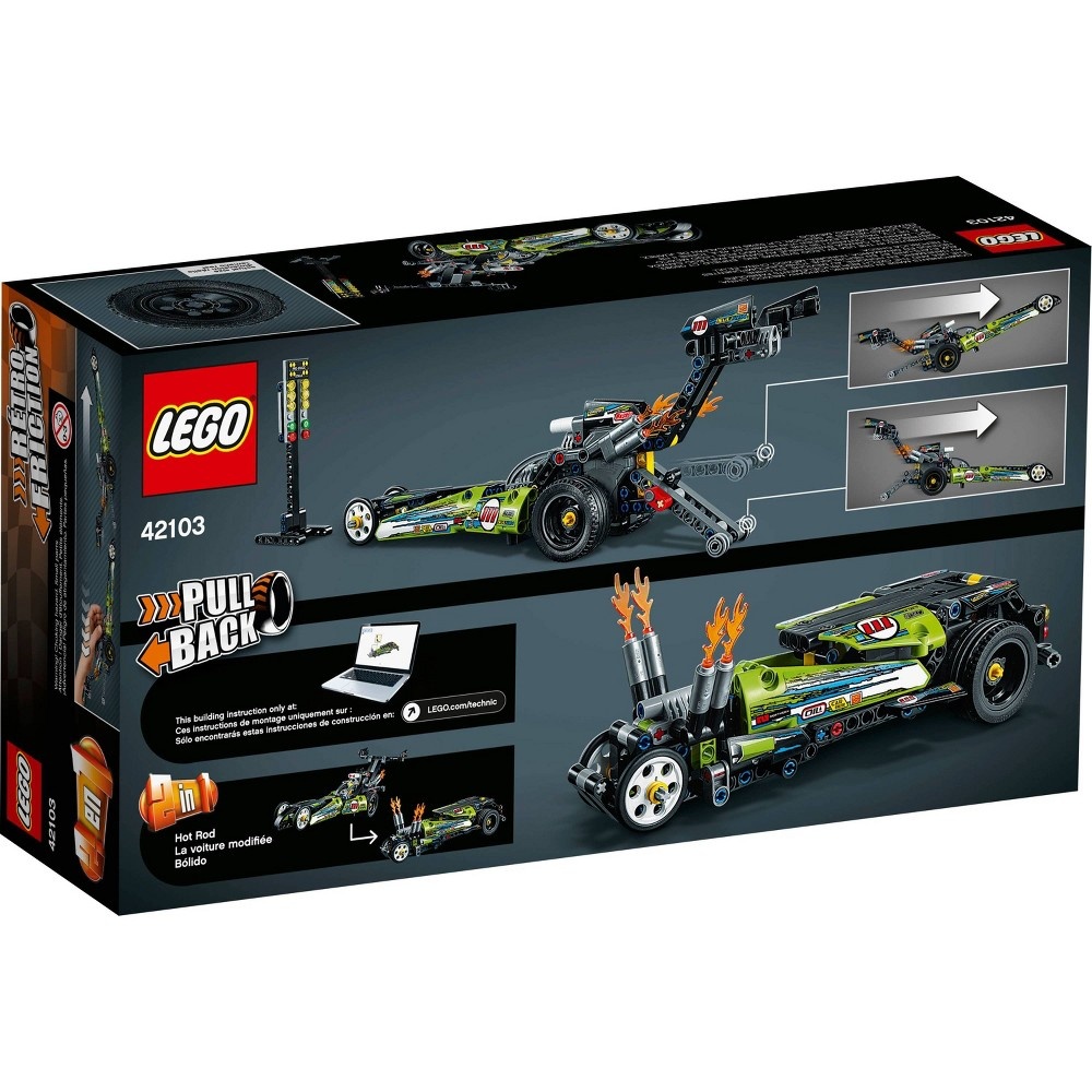 LEGO Technic Dragster 42103 Pull-Back Racing Toy Building Kit 1 ct | Shipt