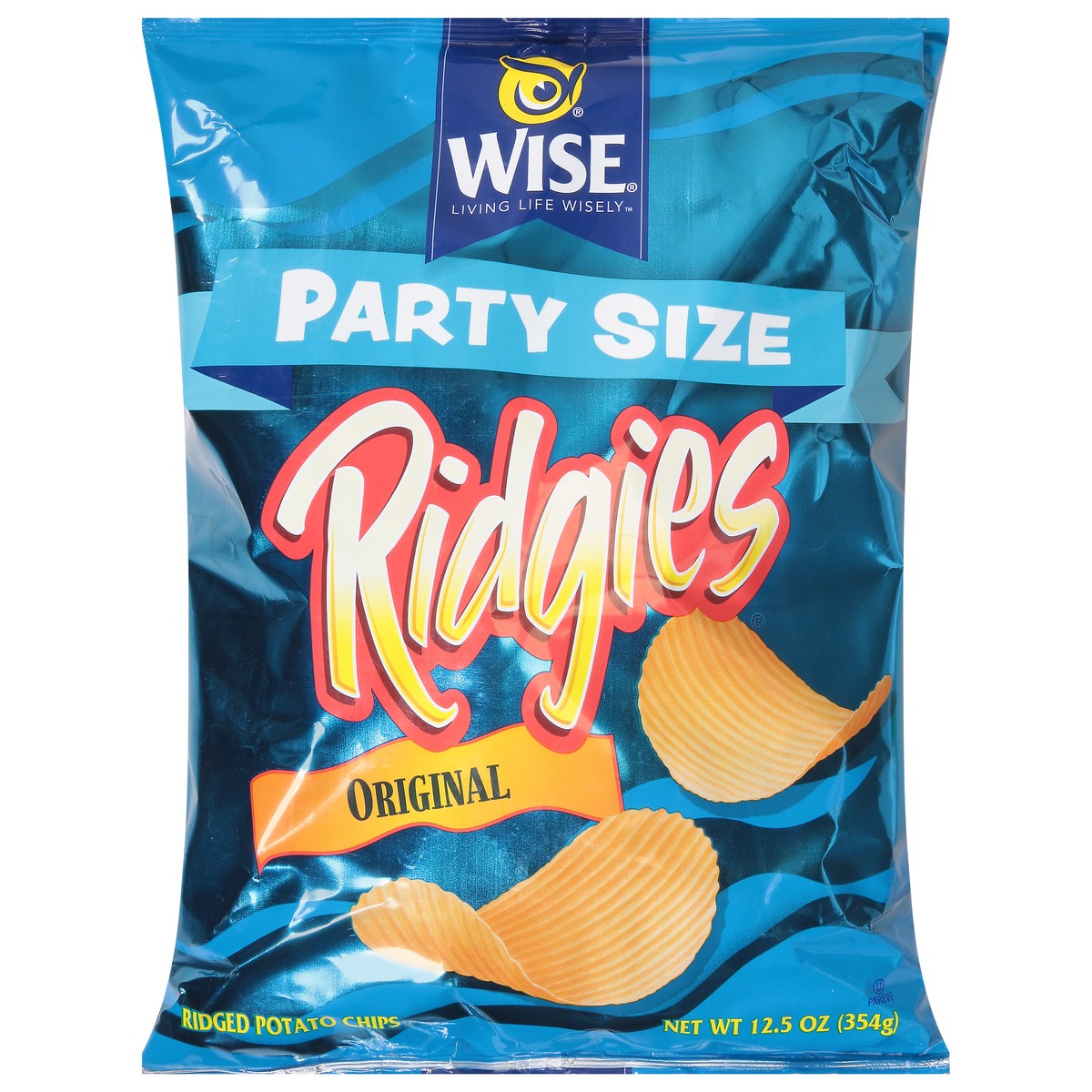 Wise Ridgies Original Potato Chips Party Size 12.5 oz 12.5 oz | Shipt